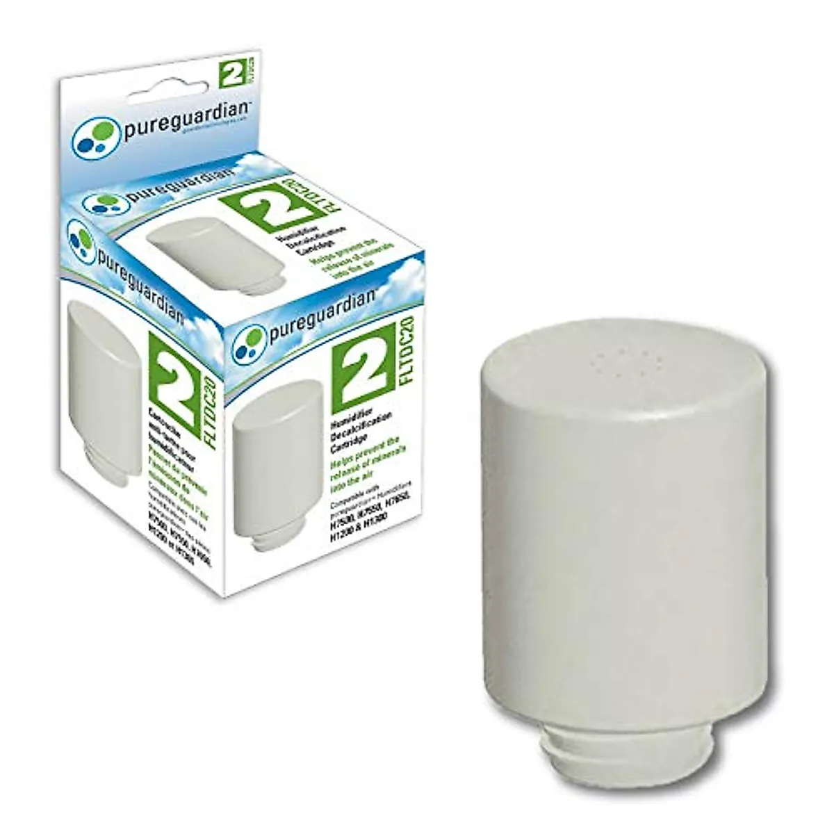 PureGuardian FLTDC20 Humidifier Demineralization Filter, Cartridge #2, 700 Hrs. Run Time, Prevents Release of Minerals Into Air, Fights White Dust, Easy Application to PureGuardian Humidifier