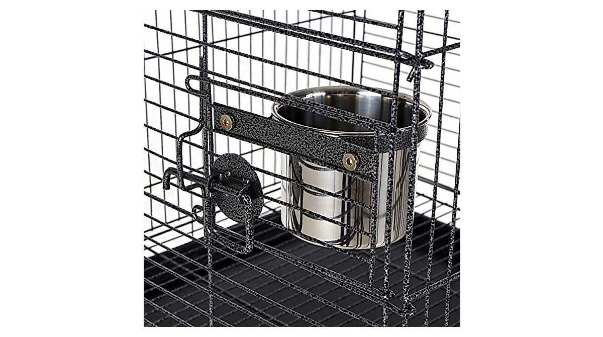 IKAYAA Large Bird Cage for Parrots & Small Birds | Durable & Easy to Clean