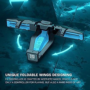 GameSir F4 PUBG Mobile Game Controlle, Mobile Gaming Trigger for Fortnite/COD/Rules of Survival, Gaming Grip Joysticks for 4.5-6.5 inch iOS Android Phone