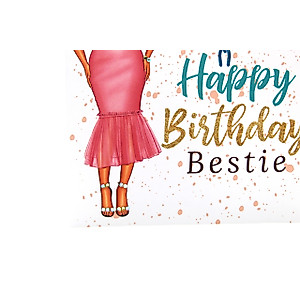 Simply Created African American Birthday Cards with Bling (Pink I)