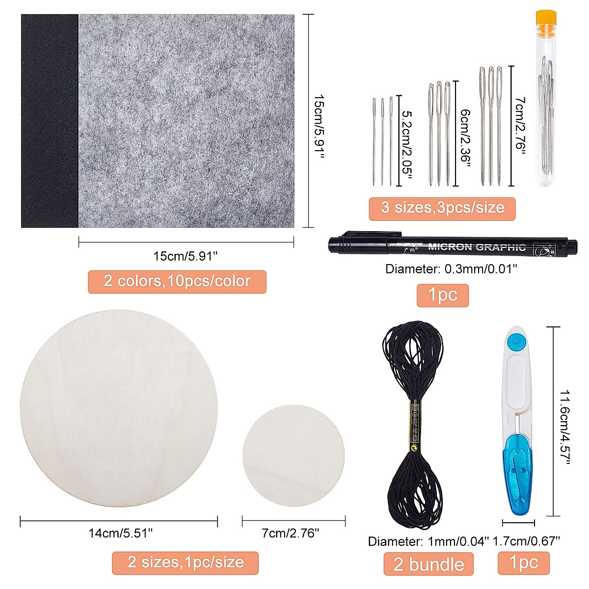 WEBEEDY Felt Moon Phase Banner Kit Phases of The Moon Sewing Kit Moon Phase Wall Hanging Moon Craft Set DIY Moon Wall Decor Art