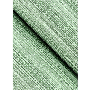 NuWallpaper x Social Social Classic Faux Grasscloth Peel and Stick Wallpaper, Sage