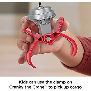 Thomas & Friends Wooden Railway Toy Train Set Brendam Docks Wood Playset with Cranky The Crane for Preschool Kids Ages 3+ Years (Amazon Exclusive)