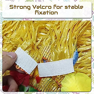 2 Pc Luau Grass Table Skirt, Hawaiian Table Skirt, 9 Feet Hawaiian Fringe Table Skirt, Grass Table Skirts for Luau Party, Luau Plastic Table Skirt for Hawaiian Luau Party Supplies Birthday Decoration