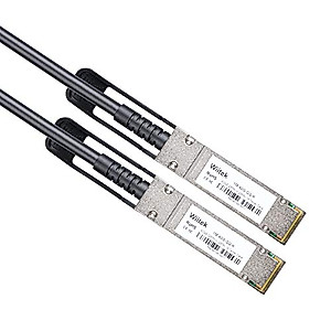 Wiitek 1M Generic QSFP+ DAC Twinax Cable, 40GbE QSFP+ Direct Attach Copper Cable, 30AWG Black, for Open Source, Ubiquiti, Mellanox, SuperMicro, Compatible for Mikrotik