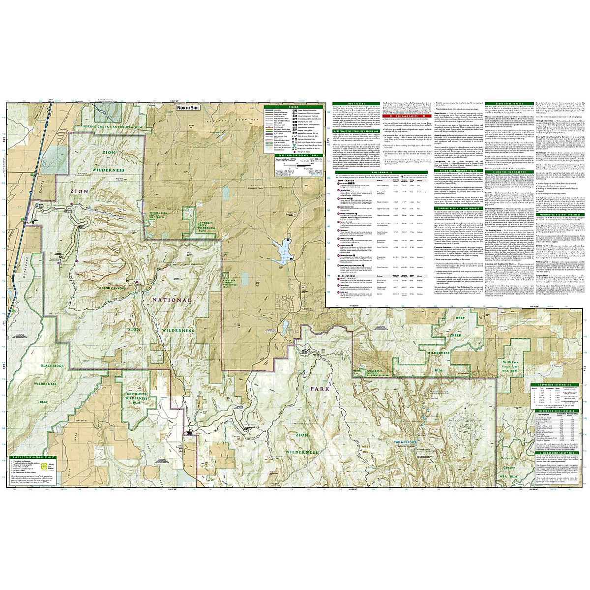 Zion National Park Map (National Geographic Trails Illustrated Map, 214)