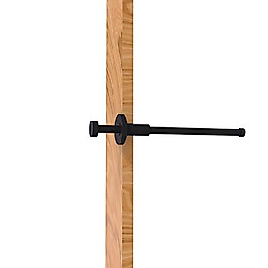 Allied Brass Modern Style Pullout Retractable Garment Rod, 10-Inch, Matte Black