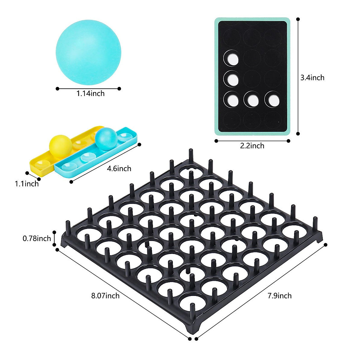 SNJHM Bounce Ball Party Game Table Jumping Ball Toys, Funny Jumping Ball Tabletop Games Family Party Games, Connect Board Games Desktop Bouncing Ball Adults and Kids Toys