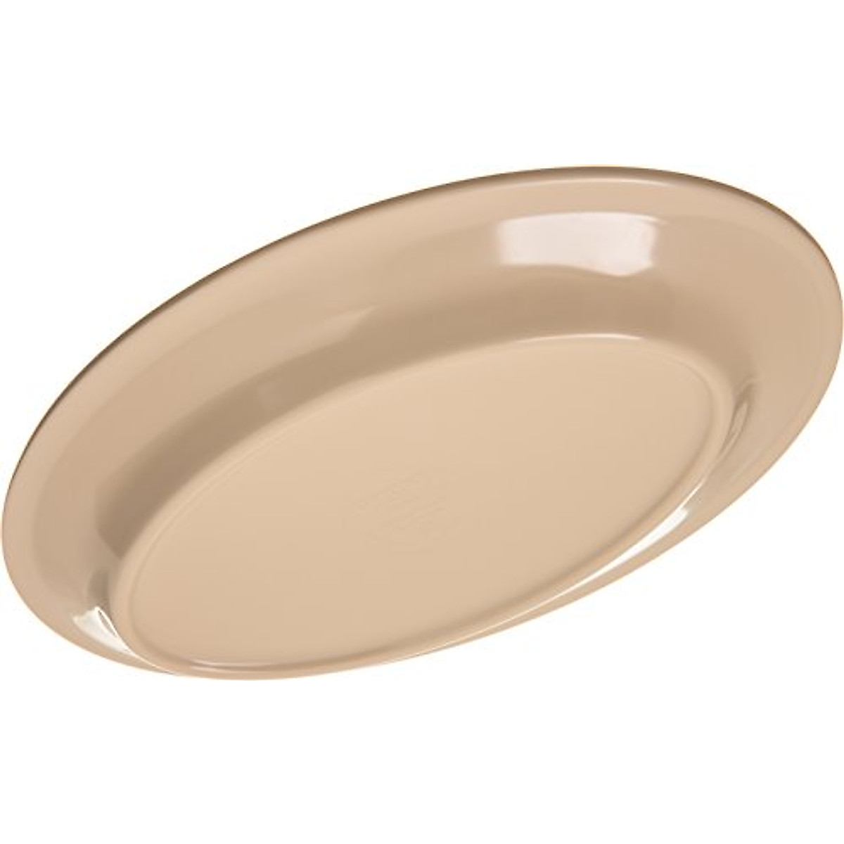 Carlisle FoodService Products 4356325 Dallas Ware Melamine Oval Platter Tray, 9.25" x 6.25", Tan (Pack of 24)