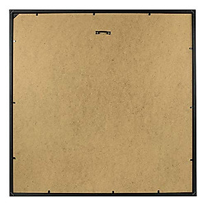 BD ART 20 x 20 (19.68x19.68) Inch 3D Box Picture Frame Black with Mount 15.75x15.75 inch Plexiglass Depth 1.18 inch