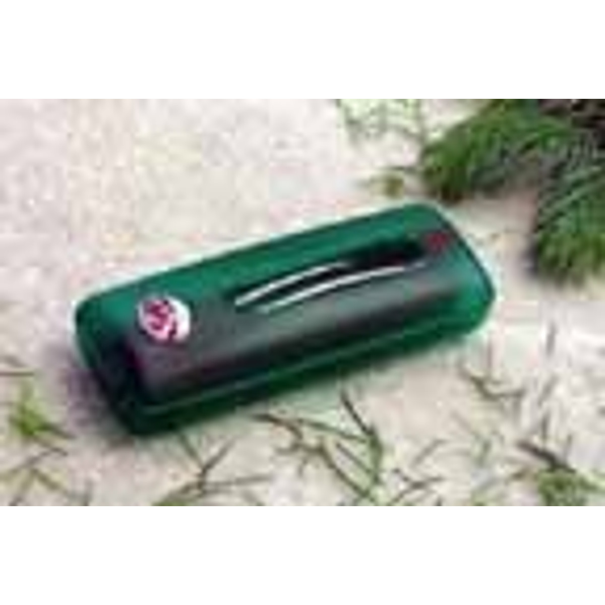 Holiday Christmas Tree Needle Pick-up Brushes (Pack of 2) - Picks up Dry Dropped Needles from Under Christmas Trees and Wreaths, Tough Enough to Pick Up Nuts and Bolts Too (Green)