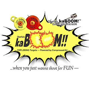 Charlie's kaBOOM! Exploding Cola Target Caps 10-Pack - Turn Plastic Bottles into Reactive Targets - Archery - Bow - Firearms - Pellet Gun- air Rifle and More