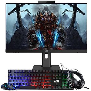 Gaming All in one PC 24 Inch FHD Touchscreen, MTG Yama, Intel Core i5 10th Gen, 32GB RAM, 240GB NVME | 1TB SSD, NVIDIA GT 730 4GB DDR3 Graphics, Webcam, RGB Combo, Windows 11 Home