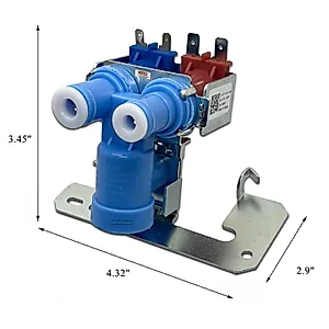 WR57X10032 WR57X33326 Refrigerator Water Valve For GE Refrigerators - Replaces WR57X10064, WR57X10040, WR57X10051, AP3192626, AP3672839, PS901314-1 Year Warranty