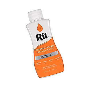 Rit Dye Liquid – Wide Selection of Colors – 8 Oz. (Sunshine Orange)
