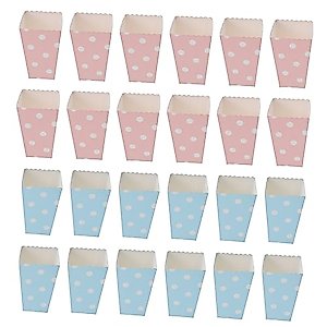Gadpiparty 24pcs Popcorn Boxes Popcorn Box Popcorn Cups Paper Candy Container Basket Sandwich Container Snacks Container Nacho Containers Paper Storage Containers Party Snack Buckets Carton