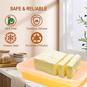 Bongpuda Silicone Freezer Trays with Lid, Extra Large Ice Cube Trays for Cold Plunge or Coolers, Reusable Ice Block Mold for Ice Bath Chiller, Cupcake Mold, Sauce - 1 Portion (2/4/6 Cup)