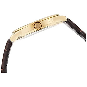 Casio Men's Stainless Steel Quart Watch with Leather Strap, Brown, 18 (Model: EAW-MTP-V001GL-9B)