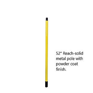 Sweepa Rubber Broom. Dutch Rubber Broom. Rubber Bristle Broom. (51" Pole w/Head-12)