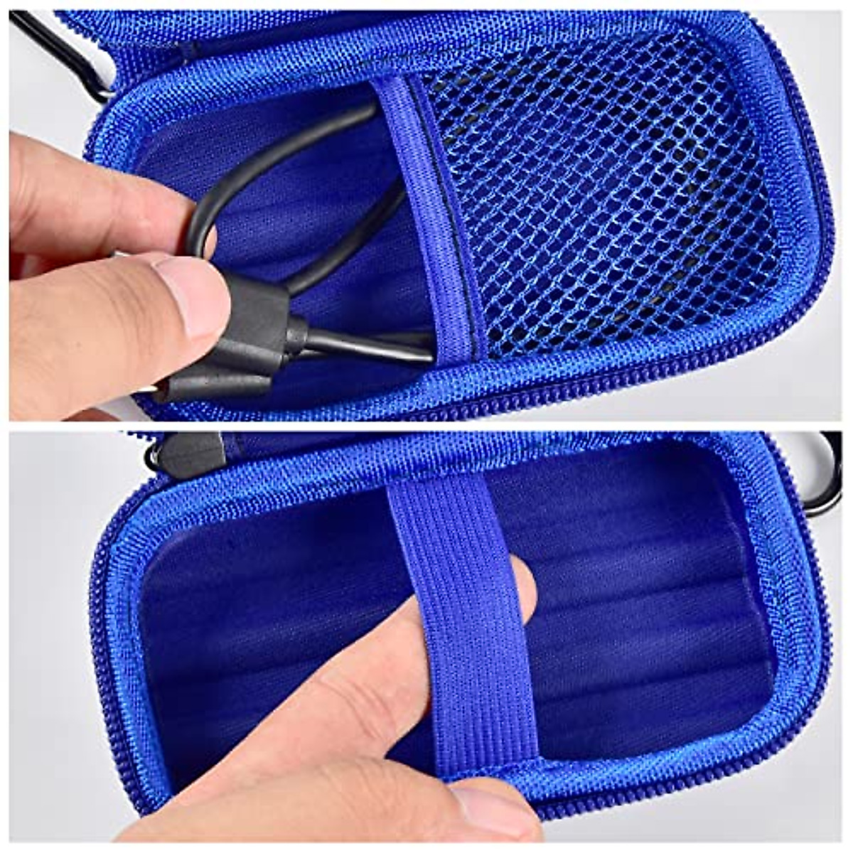 Case Compatible with iWALK Small Portable Charger 4500mAh/ 4800mAh/ 3350mAh Power Bank, Battery Pack Storage Holder Bag Fits for USB Cable and Accessories (Box Only) - Blue