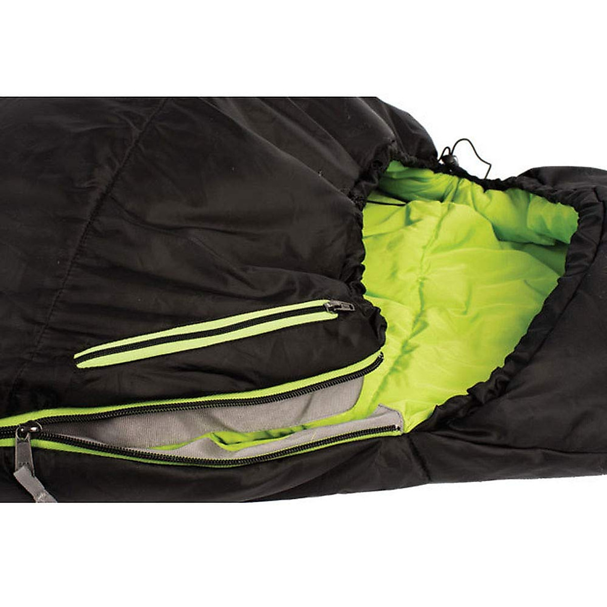 Peregrine Contour 30 Degree, 3 Season, Lightweight, Cold-Weather, Mummy Sleeping Bag with Stuff Sack for Camping, Backpacking and Hiking, Black