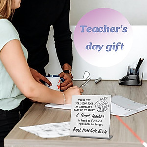 Teacher Definition Gift For Office Desk Sign, Teacher Thank You Appreciation Week Gifts for Graduation Retirement End Of Season Christmas Teacher's Day Birthday Gift From Student Coworker ter2