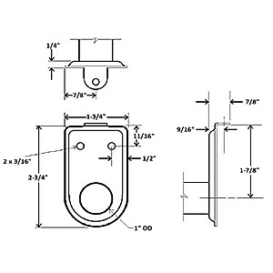 Design House 205831 Adjustable Closet Rod, 48"-72", White, inch inch