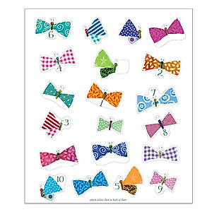 eeBoo: Hot Pink Flower Growth Chart, Measurements Come in Both Inches and Centimeters, 20 Different Stickers Included, Easily Hangs with Attached Gross Grain Ribbon