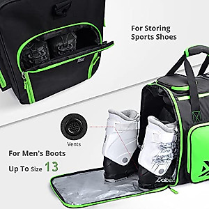 Extremus Domo 50L Ski Boot Bag,Neon Green