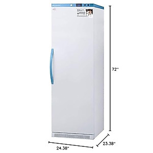 Summit Appliance MLRS15MCLK MOMCUBE Breast Milk All-Refrigerator with 8 Lockers with Combination Locks, Interior Light, Door Lock, Auto Defrost, Temperature Alarm and Silver-Ion Handle