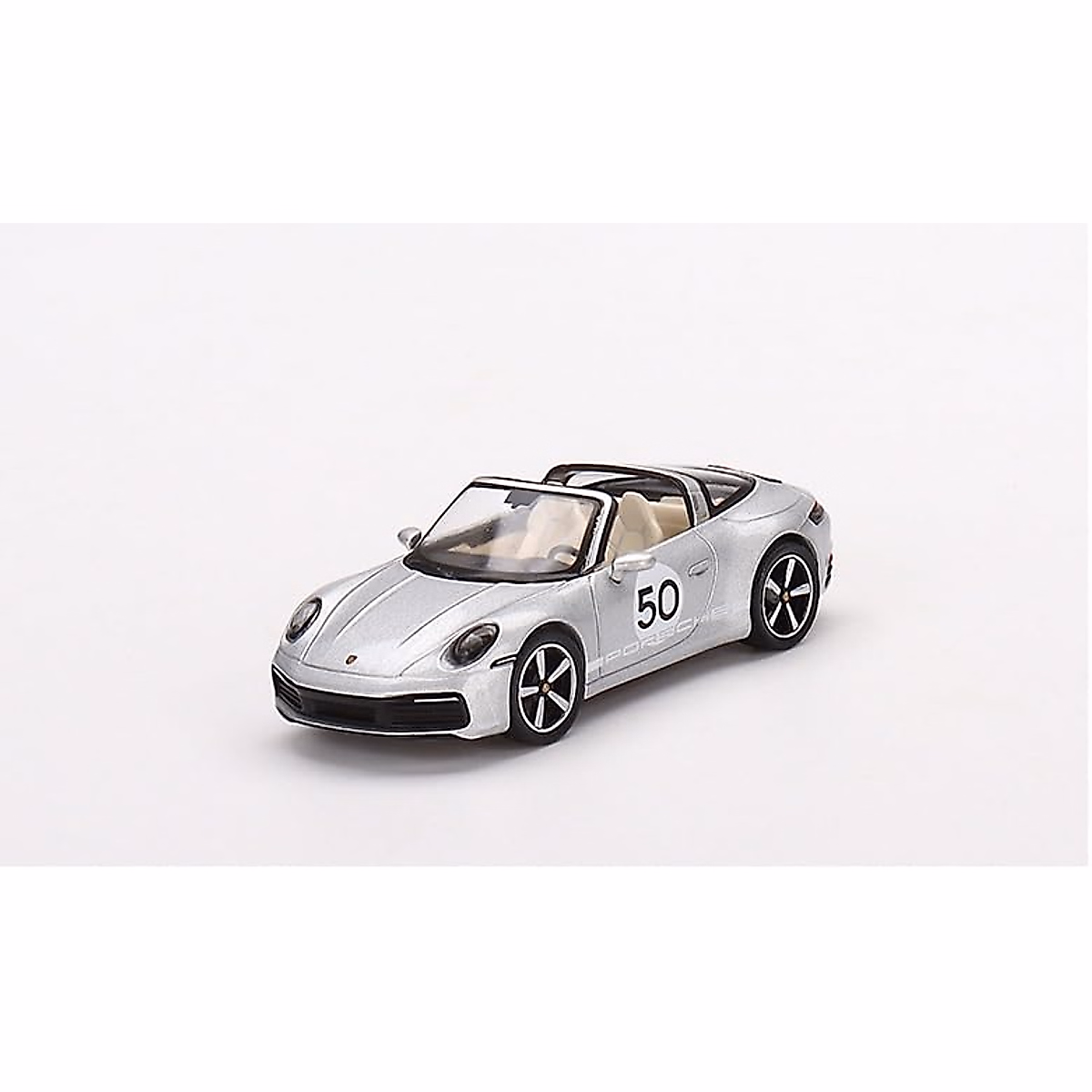 True Scale Miniatures Model Car Compatible with Porsche 911 Targa 4S Heritage Design Limited Edition 1/64 Diecast Model Car MGT00507