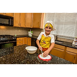 Curious Chef Kids Cookware - Knife I Real Utensils, Dishwasher Safe, BPA-Free I Kid-Safe I Cuts Fruits & Vegetables I Medium, White/Green