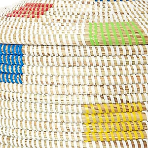 Senegalo Medium Bowl Basket Rainbow Blocks