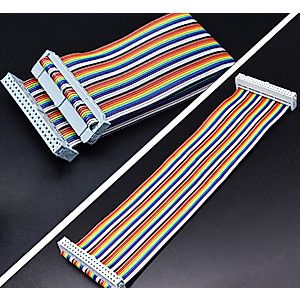 Adeept Raspberry Pi GPIO Breakout, T-Type GPIO Expansion Board +830 Points Solderless Breadboard+65pcs Jumper Cables +40pin Rainbow Ribbon Cable, Raspberry Pi GPIO Expansion Kit