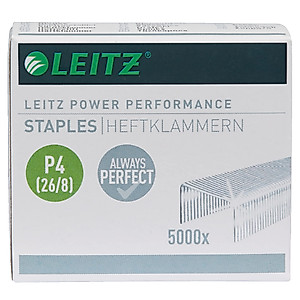 Leitz Power Performance P4 26/ 8 Staples - Silver (Pack of 5000)