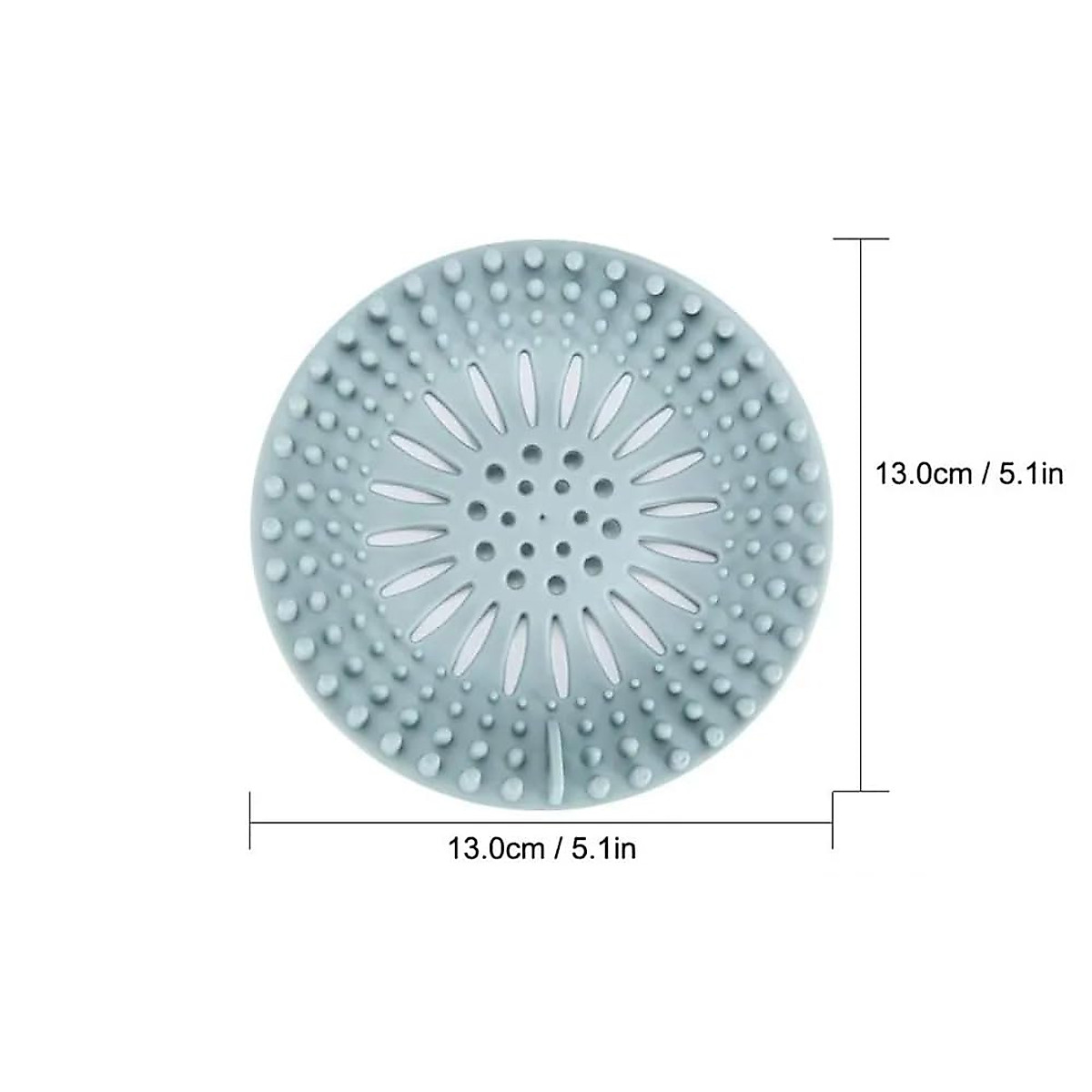 Generic 5PC Hair Catcher Silicone Sink Cover Drian Hair Catcher Easy to Install Kitchen and Bath Must Have