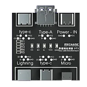 OWLEEN DT3 Data Board USB Cable Tester for iOS Android Type-C Short Circuit On-Off Switching Board Repair