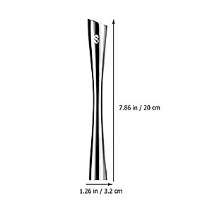 UPKOCH Bar Stainless Tool Pizza Based Cocktails Er Silver Labor-saving Dough Pestle Metal Grinding Supplies Stirring Muddler Mixer Restaurant End Pastry and Multi-functional Professional