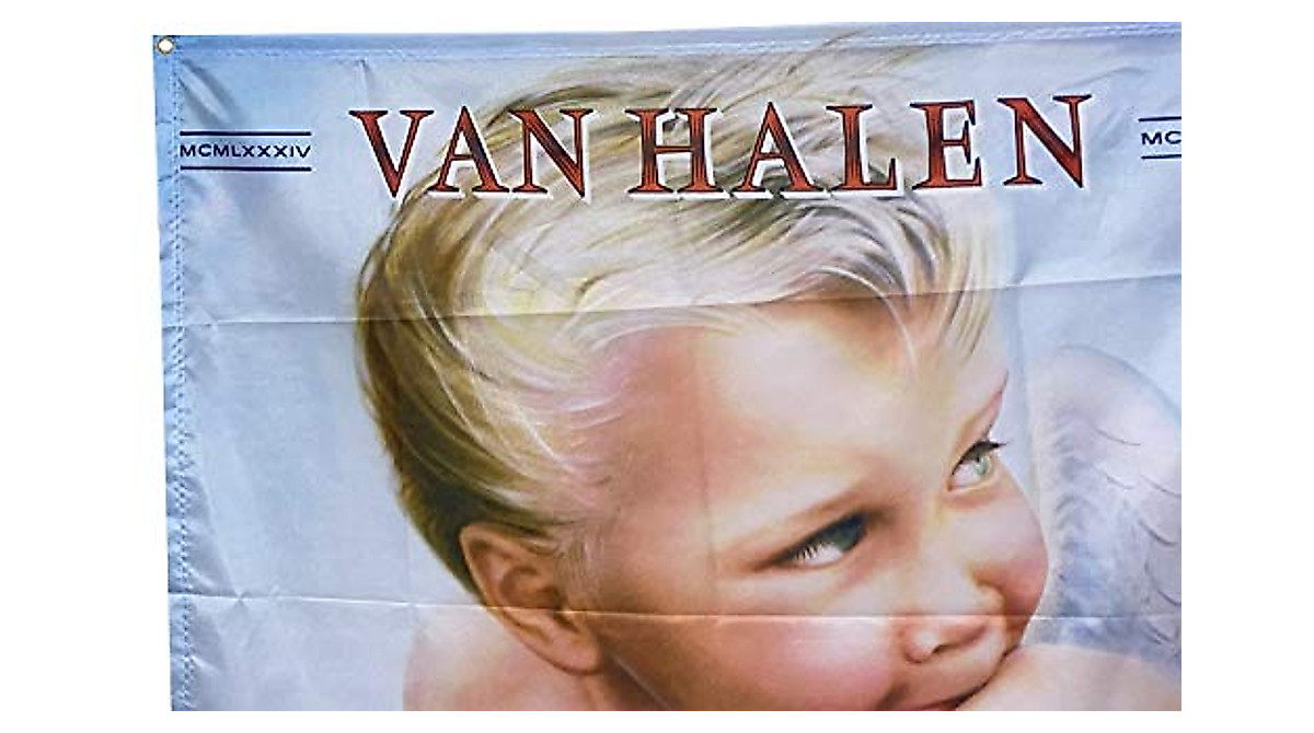 Dutern Van Halen 1984 Banner - Large 4x4 Ft Fabric Poster & Tapestry