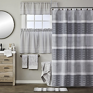 SKL Home by Saturday Knight Ltd. Distressed Leaves Hand Towel,Gray, 16" x 26", 2 Count (Pack of 1)