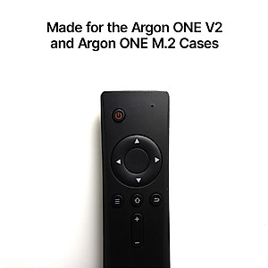Argon IR Remote for Argon Raspberry Pi 4 Cases | with Programmable Buttons and Safe Shutdown | AAA Battery not Included
