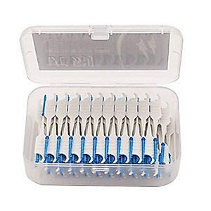 250pcs Interdental Brush Dental Floss Silicone Toothpicks Soft-Dental Floss Teeth Stick Double-ended Toothpick