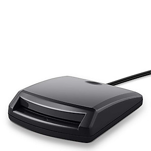 Belkin CAC Card Reader - Smart Card Reader With USB Connection - Compatible With Multiple Operating Systems and Contact Smart Cards - Protects Electronics and Uses only Read-Only Memory