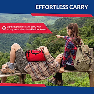 Dixie EMS Dixigear Empty First Responder II Bag 10.5" x 5" x 8" - Red