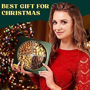 Nuts Gift Basket - Gift Basket of Cravings Gourmet Nuts Collection, Healthy Kosher Snacks, Premium Mixed Nuts Gift Box Bouquet Platter Perfect for Holiday Gifts.