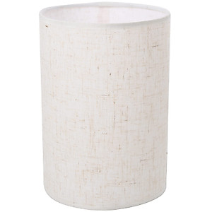 MAGICLULU 1Pcs Linen Lampshade Cylinder Linen Fabric Lamp Shade Natural Linen Lamp Shades for Table Lamp Wall Floor Light