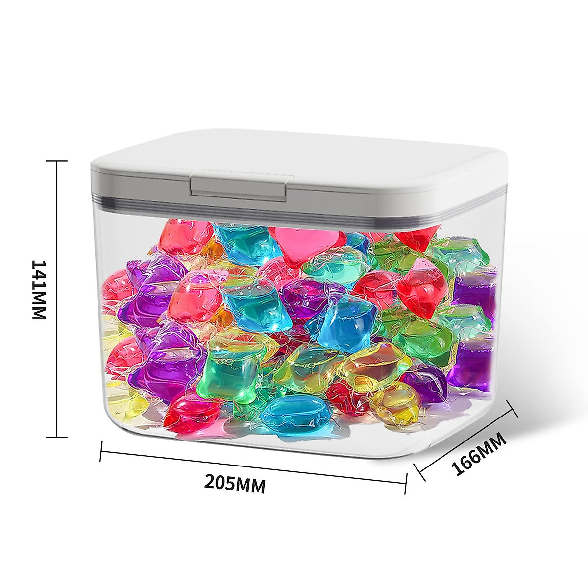 Laundry Pods Container, Laundry Pod Holder with Lid Laundry Pod Container 2.8L/94oz with Scoop Used for Dry Storage of Laundry Beads, Laundry Powder and Laundry Fragrance Beads