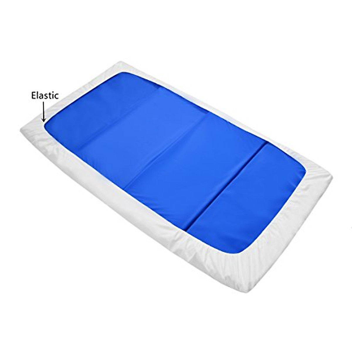 American Baby Company Cotton-Polyester Blend, Fitted with Elastic Corners Standard Daycare/Pre-School Nap Mat Sheet, 10 Packs, White