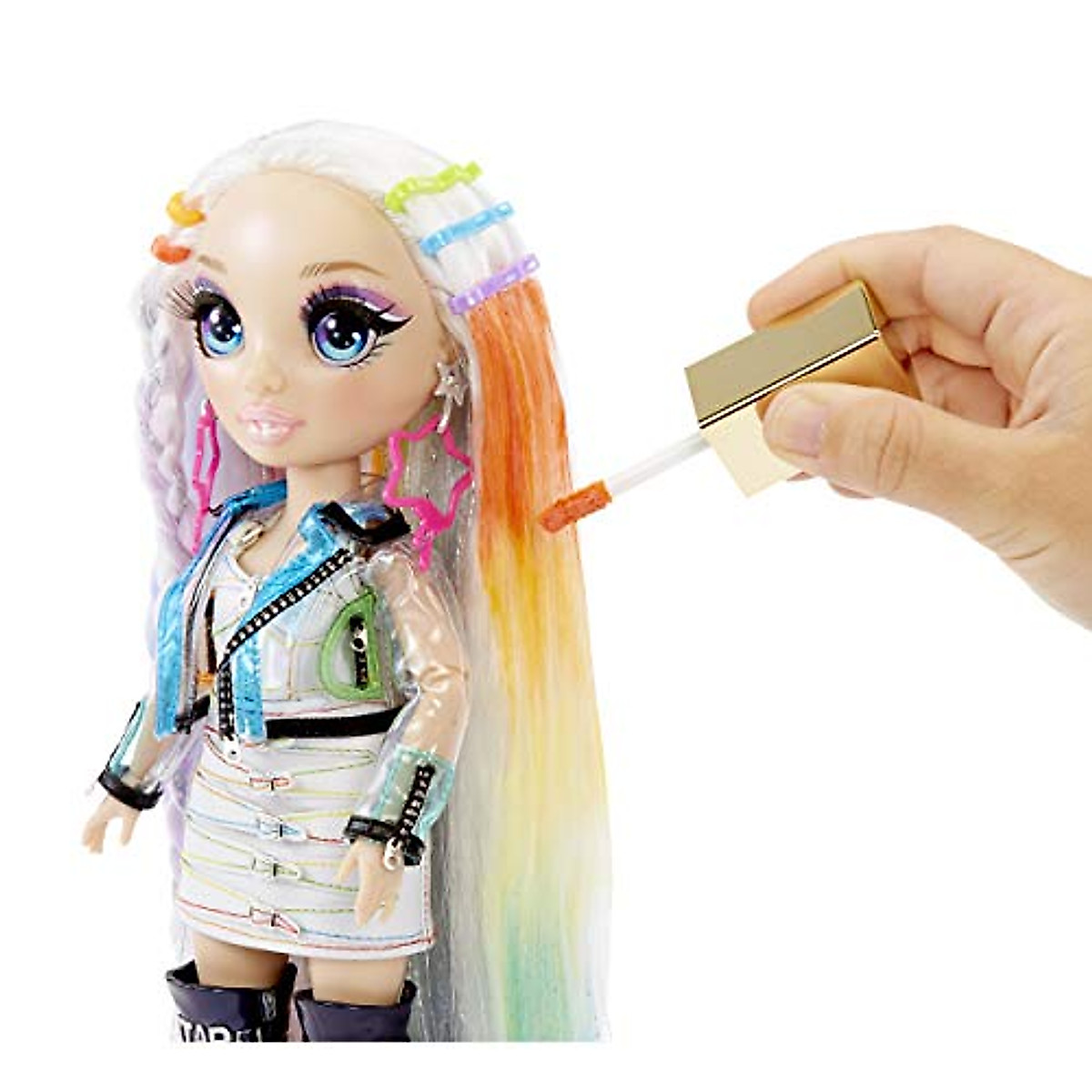 Rainbow High Hair Studio – Create Rainbow Hair with Exclusive Doll, Extra - Long Washable Hair Color & Complete Doll Clothes and Accessories- Fun Playset for Kids Ages 4+
