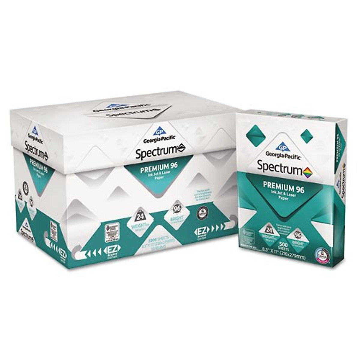 Georgia Pacific Spectrum Premium 96 Inkjet & Laser Paper, 24lb, 8-1/2 x 11, White, 500 Shts/Ream [Includes One Ream only]